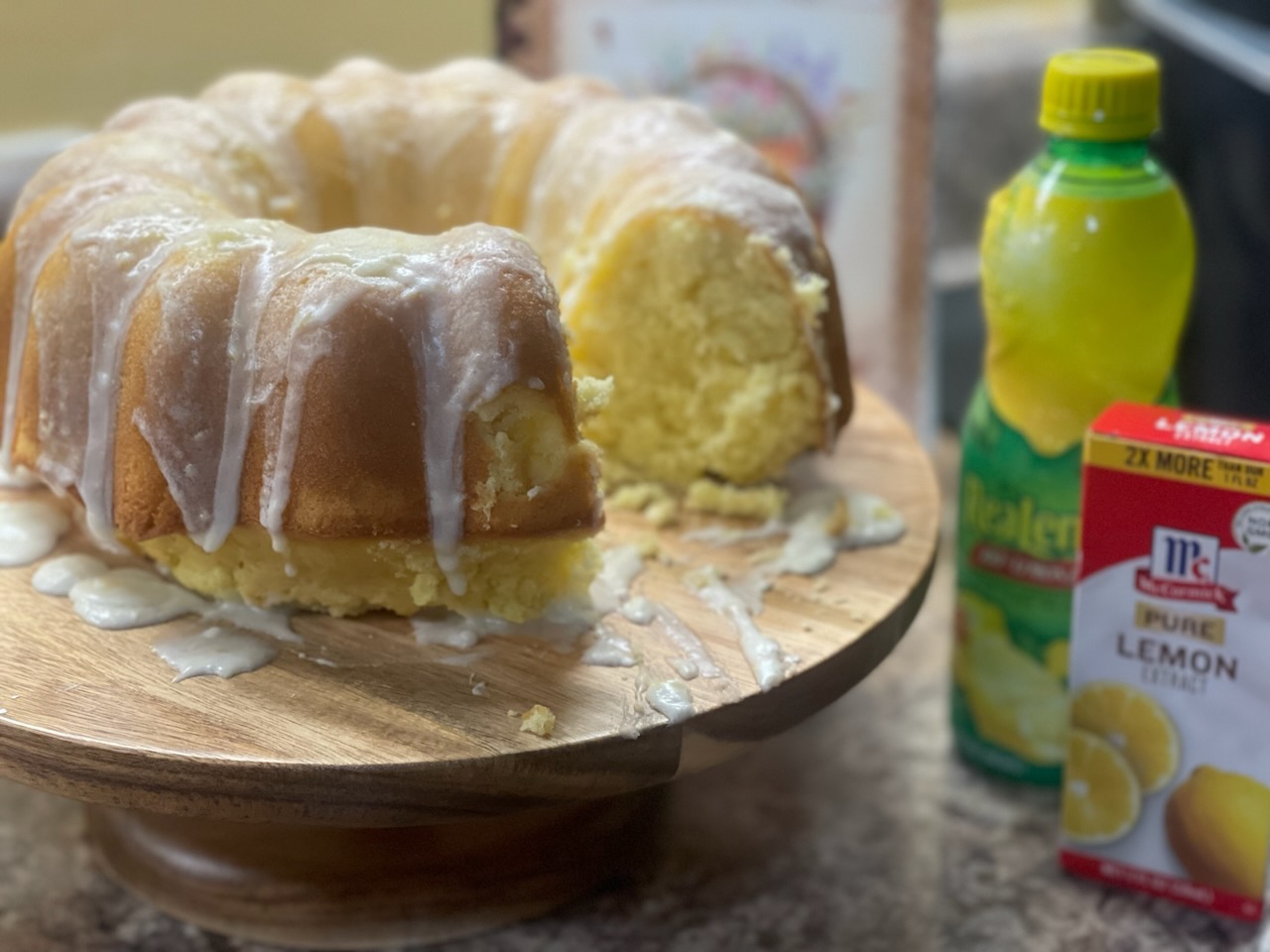 Lemon Pound Cake and Lemon Glaze – Moe and Deb